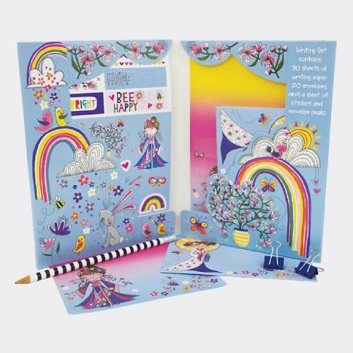 סט ניירות מכתבים - פריחת הדובדבן Rachel Ellen Designs - רונצ'יק